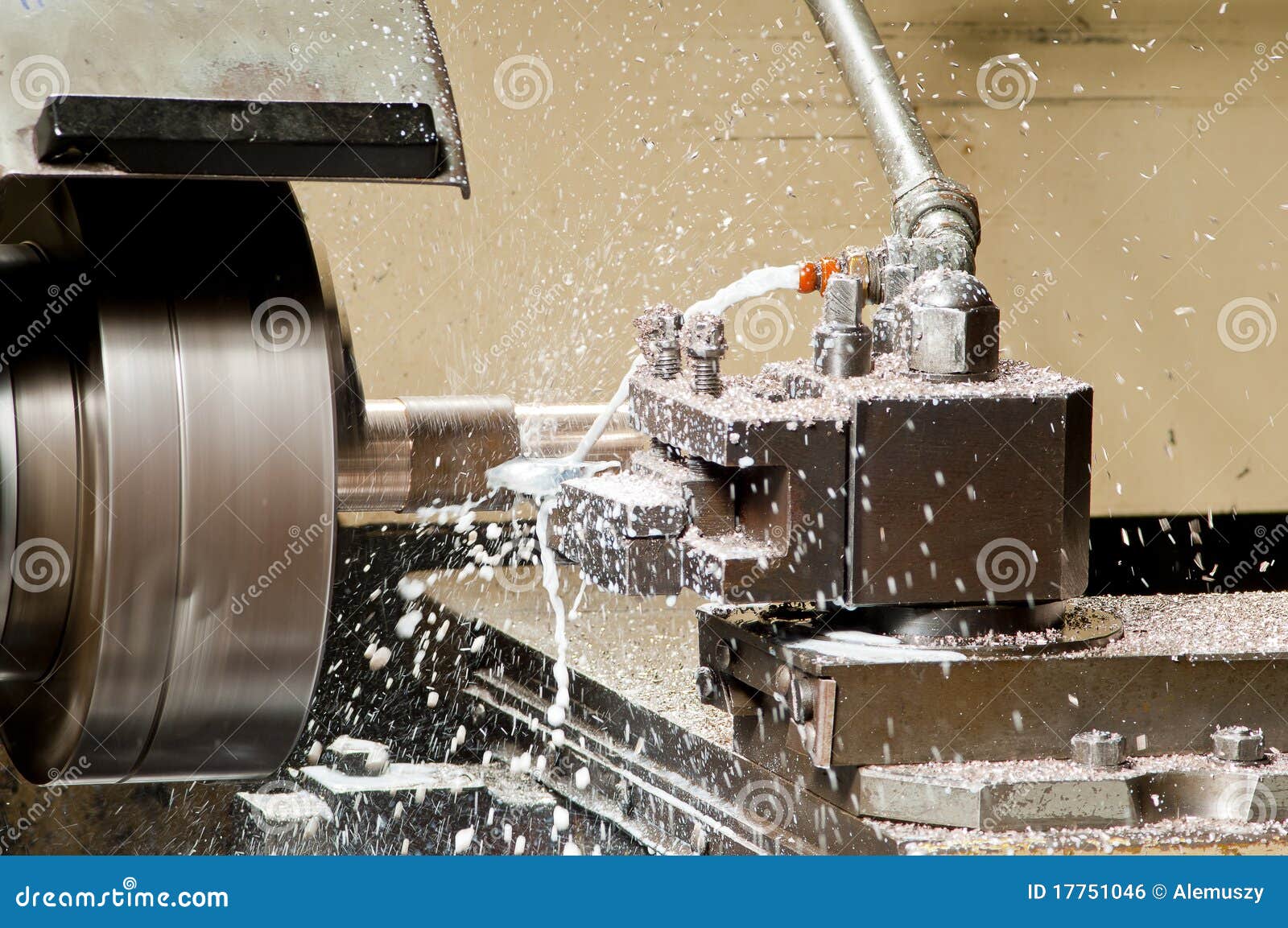 Lathe stock photo. Image of equipment, high, industrie - 17751046