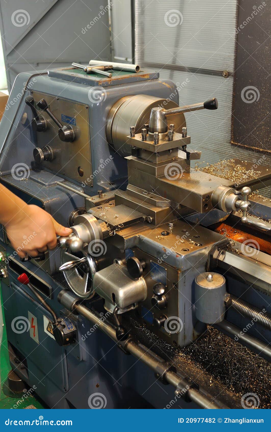 Lathe stock photo. Image of hardware, detailed, heavy - 20977482