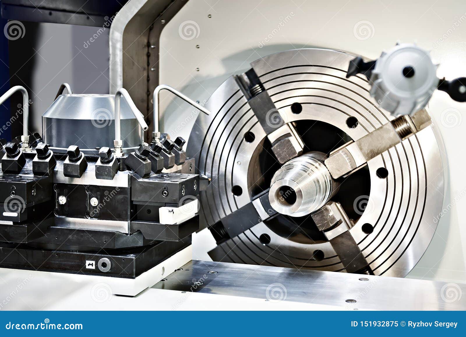Lathe clamping spindle stock image. Image of spindle - 151932875