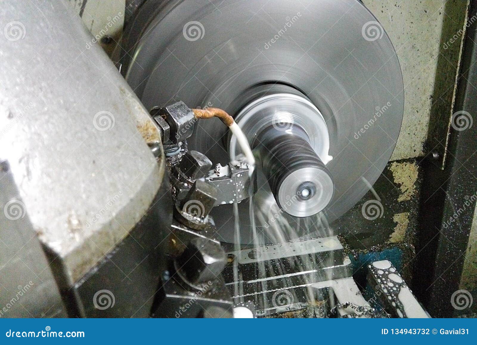 Lathe, Cnc, Machining. Soft Focus Stock Photo - Image of soft, machine ...