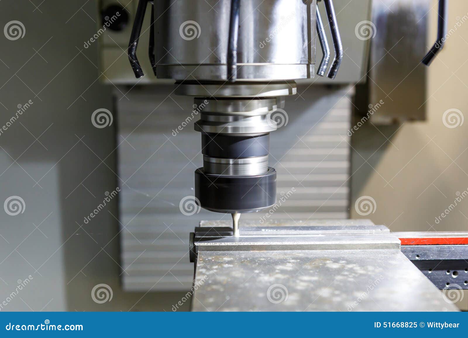 Lathe, CNC milling machine stock image. Image of manufacturing - 51668825