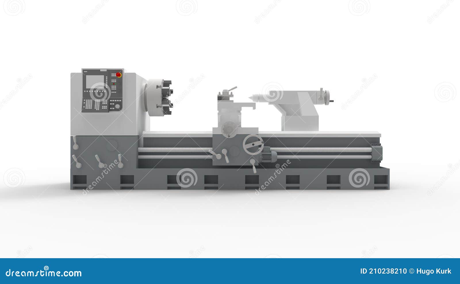 CNC Milling And Lathe Machine Drawings Cartoon Vector | CartoonDealer ...