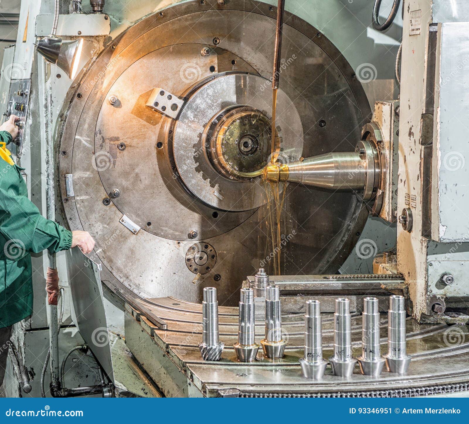 Lathe machine stock image. Image of factory, grunge, drill - 93346951