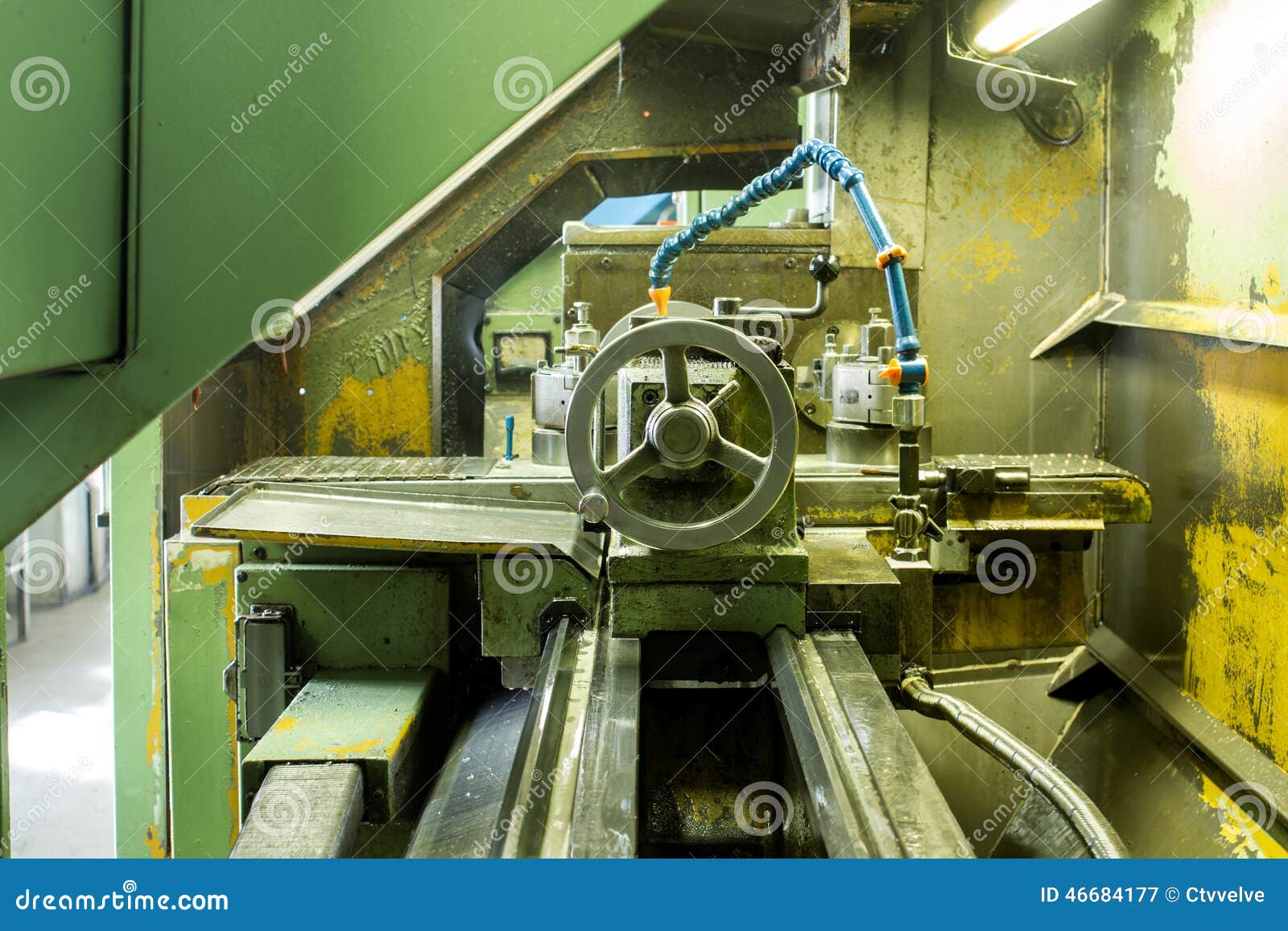 Lathe machine stock image. Image of lathe, industry, metal - 46684177