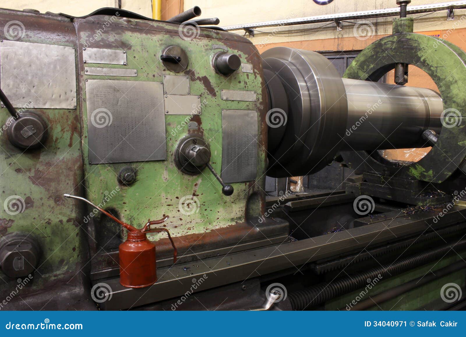 Lathe machine stock image. Image of grunge, enduring - 34040971