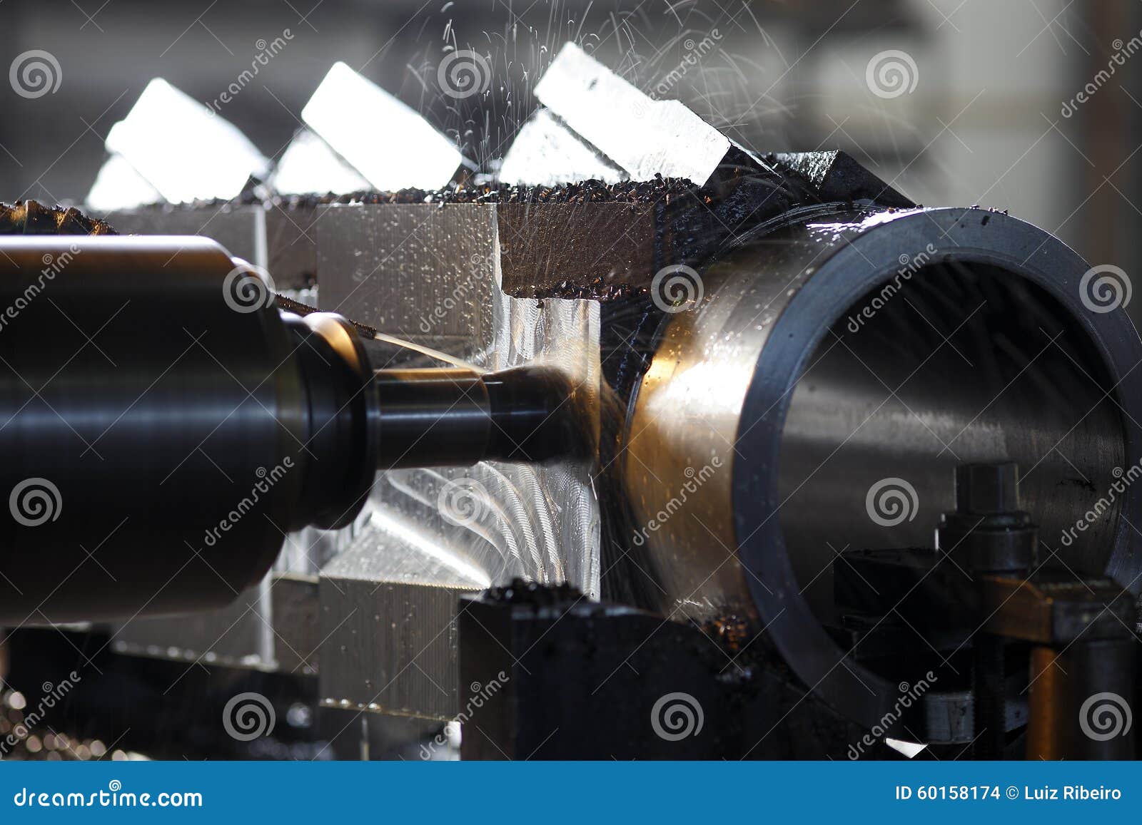Lathe Machine editorial stock image. Image of machining - 60158174