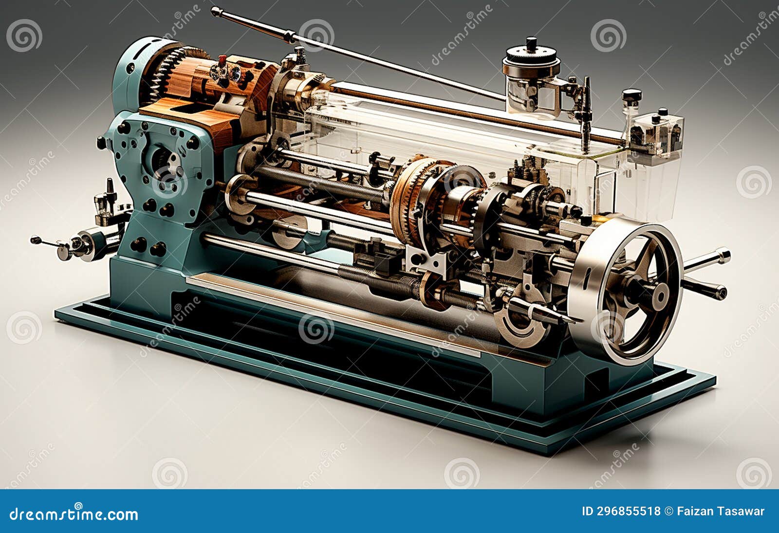 Lathe Machine on the White Background -Generative Ai Stock Photo ...