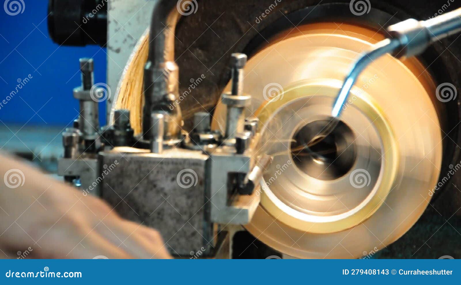 Lathe Machine in a Workshop, Part of the Lathe and Operation by ...