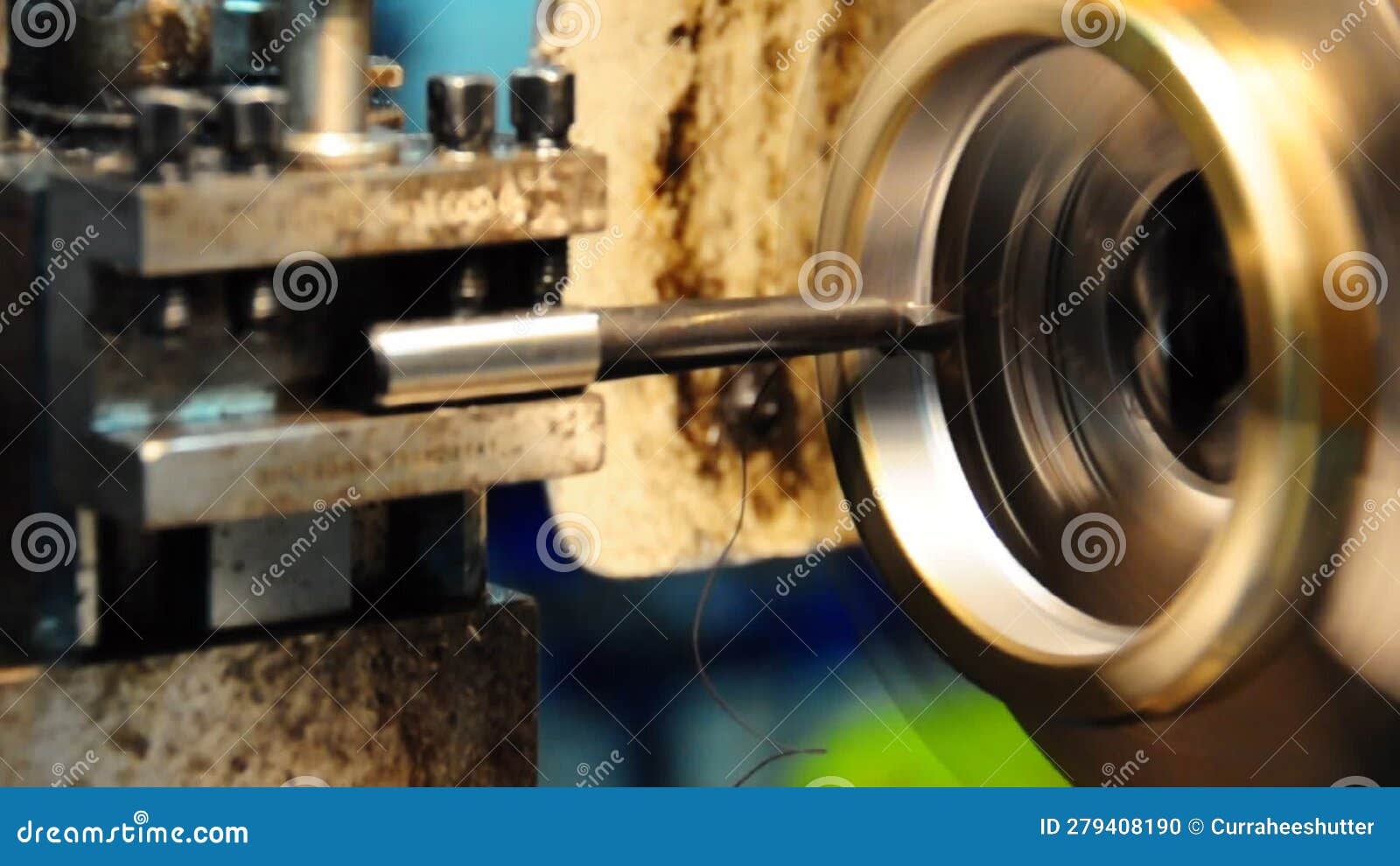 Lathe Machine in a Workshop, Part of the Lathe and Operation by ...