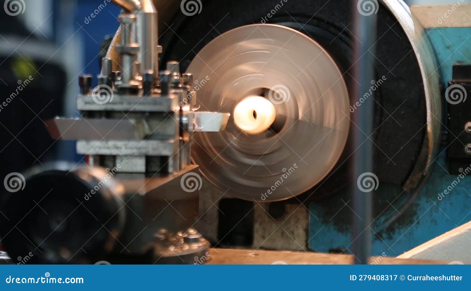 Lathe Machine in a Workshop, Part of the Lathe and Operation by ...