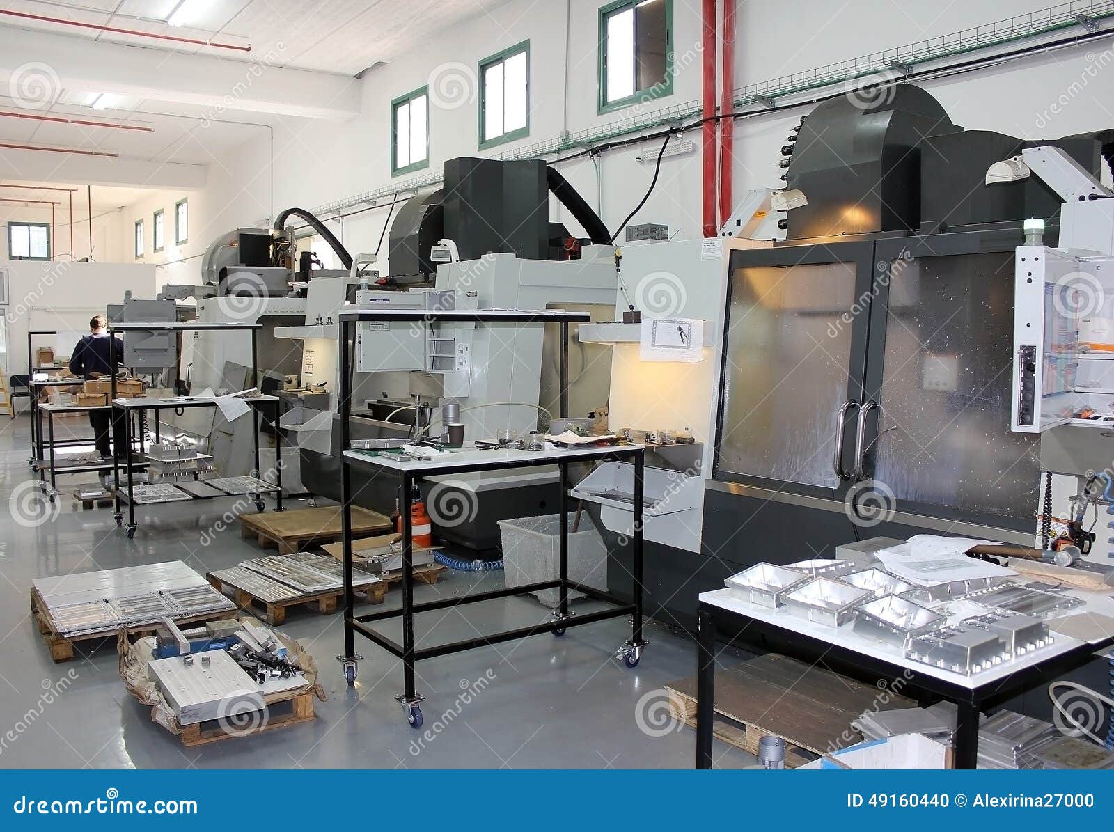 Lathe and Milling Machines Cnc Stock Photo - Image of metal, device ...