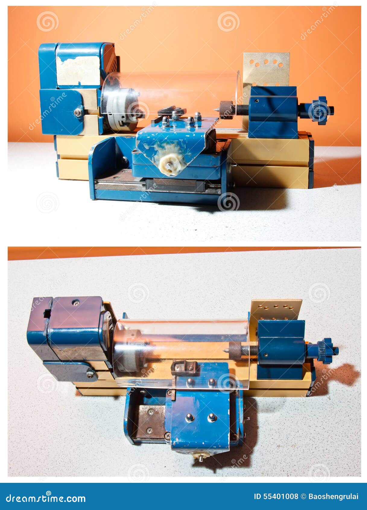 Lathe model stock photo. Image of processing, vintage - 55401008