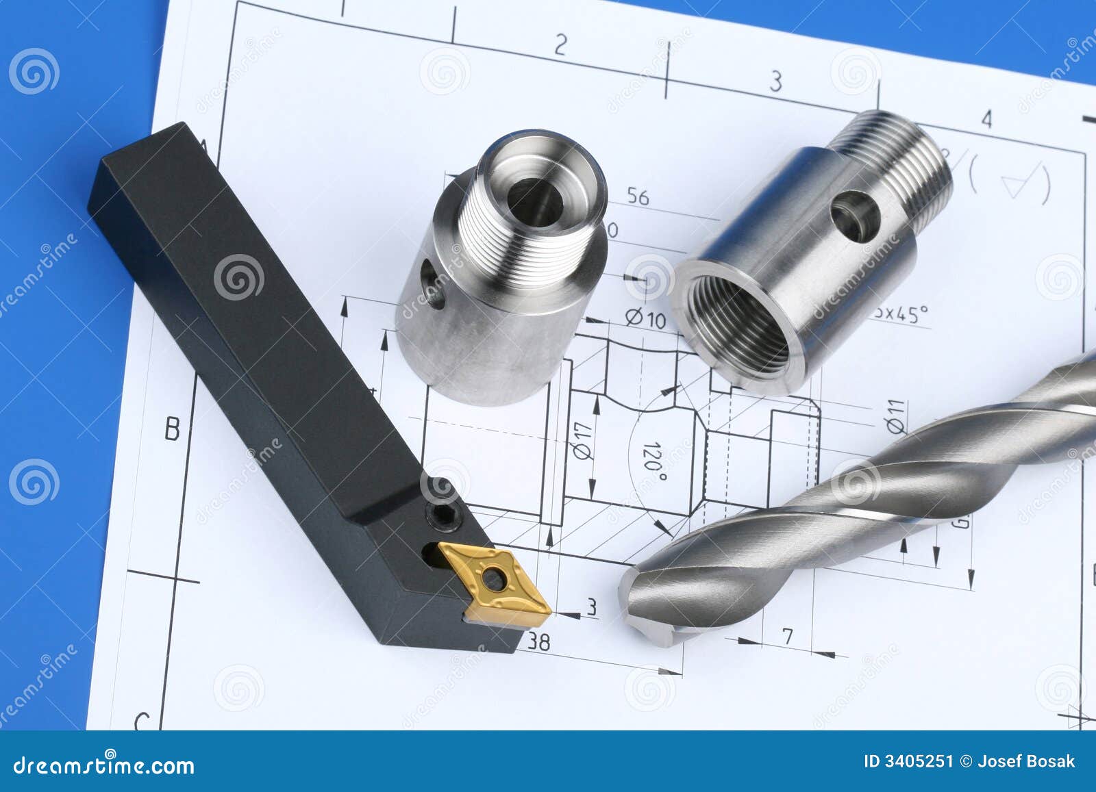 Lathe Tool,drill and Workpiece Stock Image - Image of idea, fabrication ...