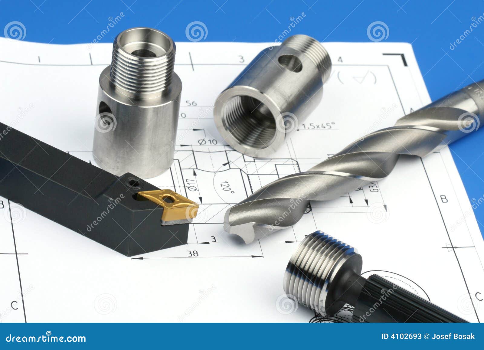 Drill Bit Or Workpiece During Inspection Or Measuring Dimension By ...