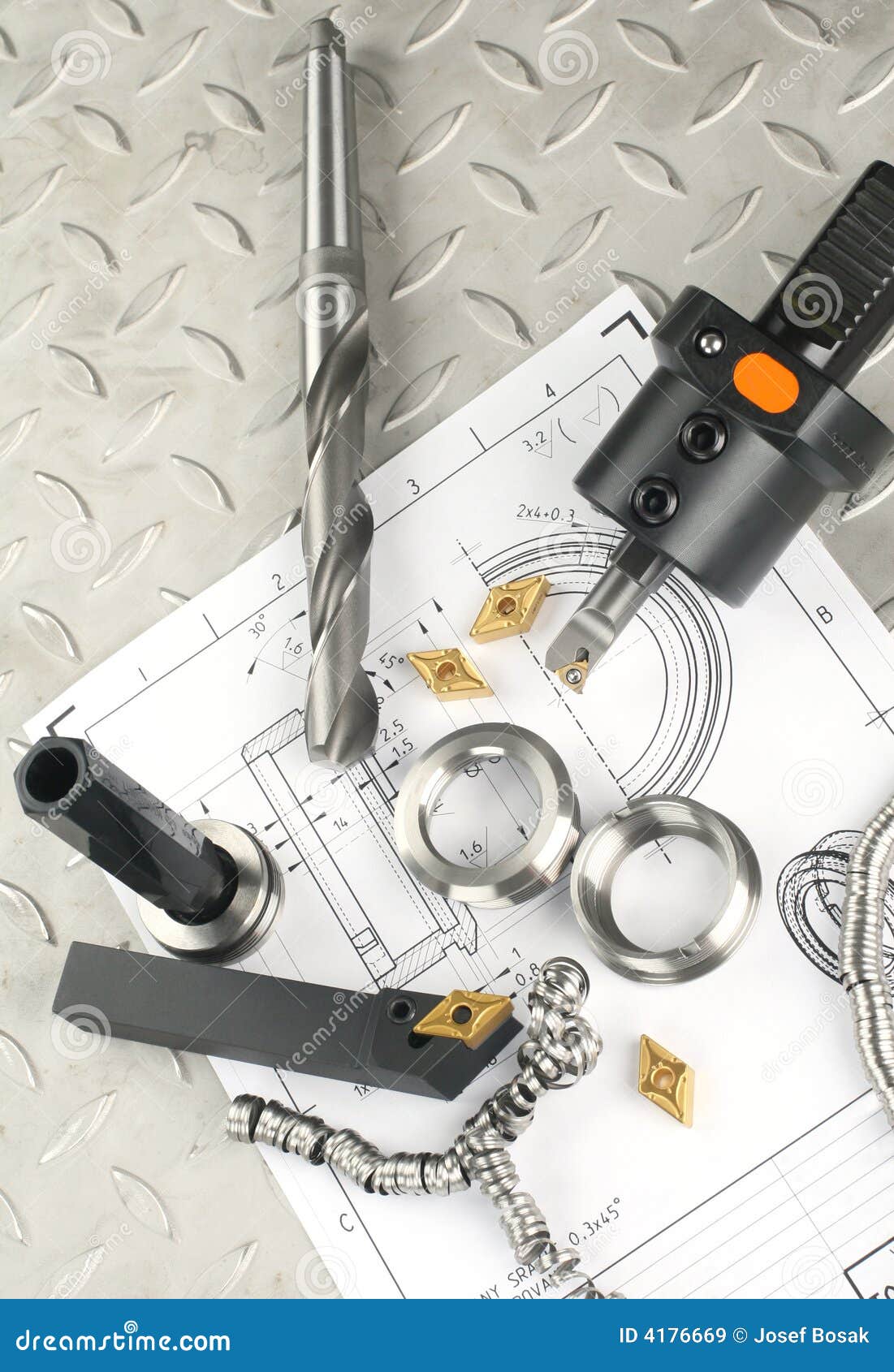 Drill Bit Or Workpiece During Inspection Or Measuring Dimension By ...