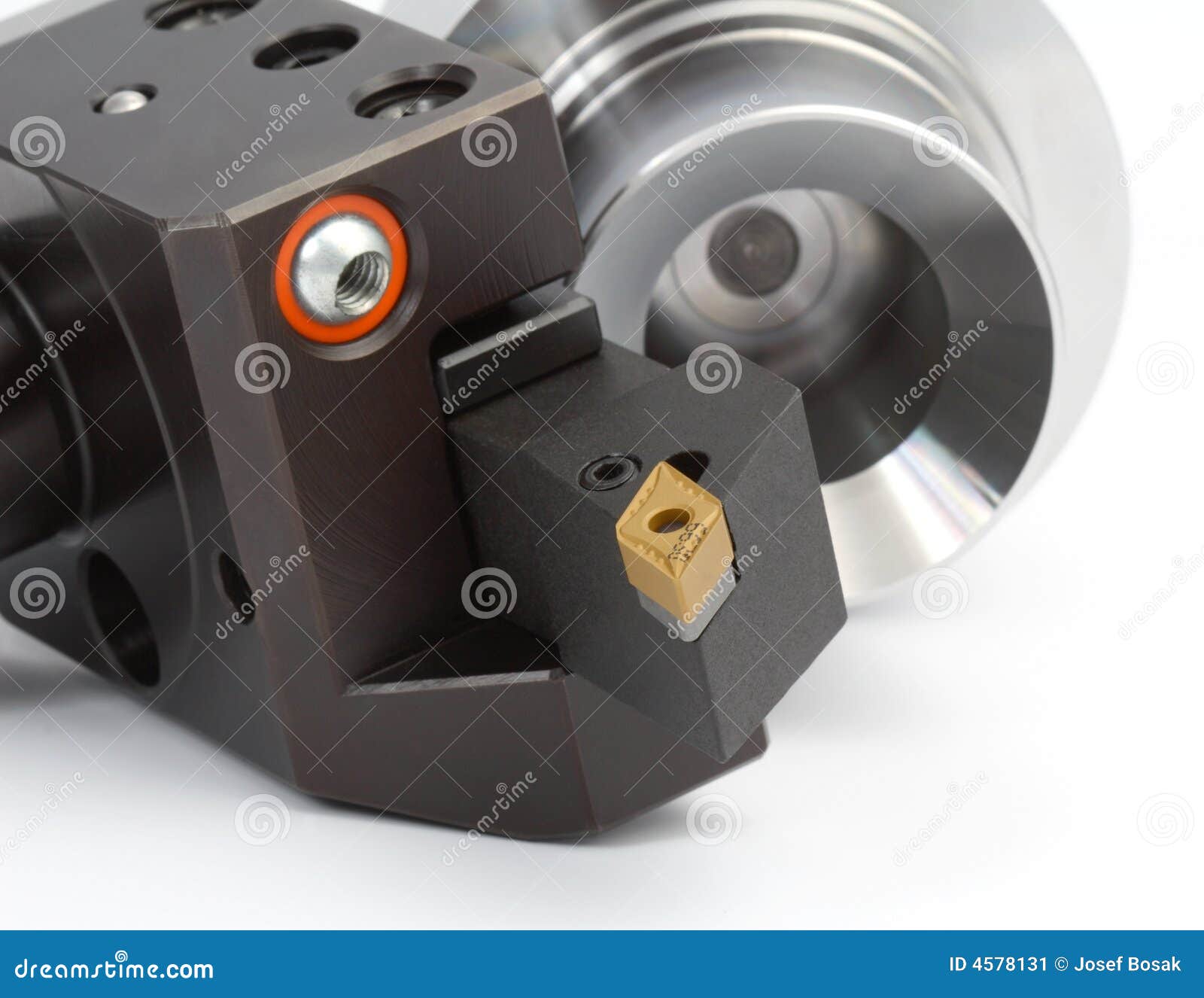 Lathe tool and workpiece stock image. Image of engineer - 4578131