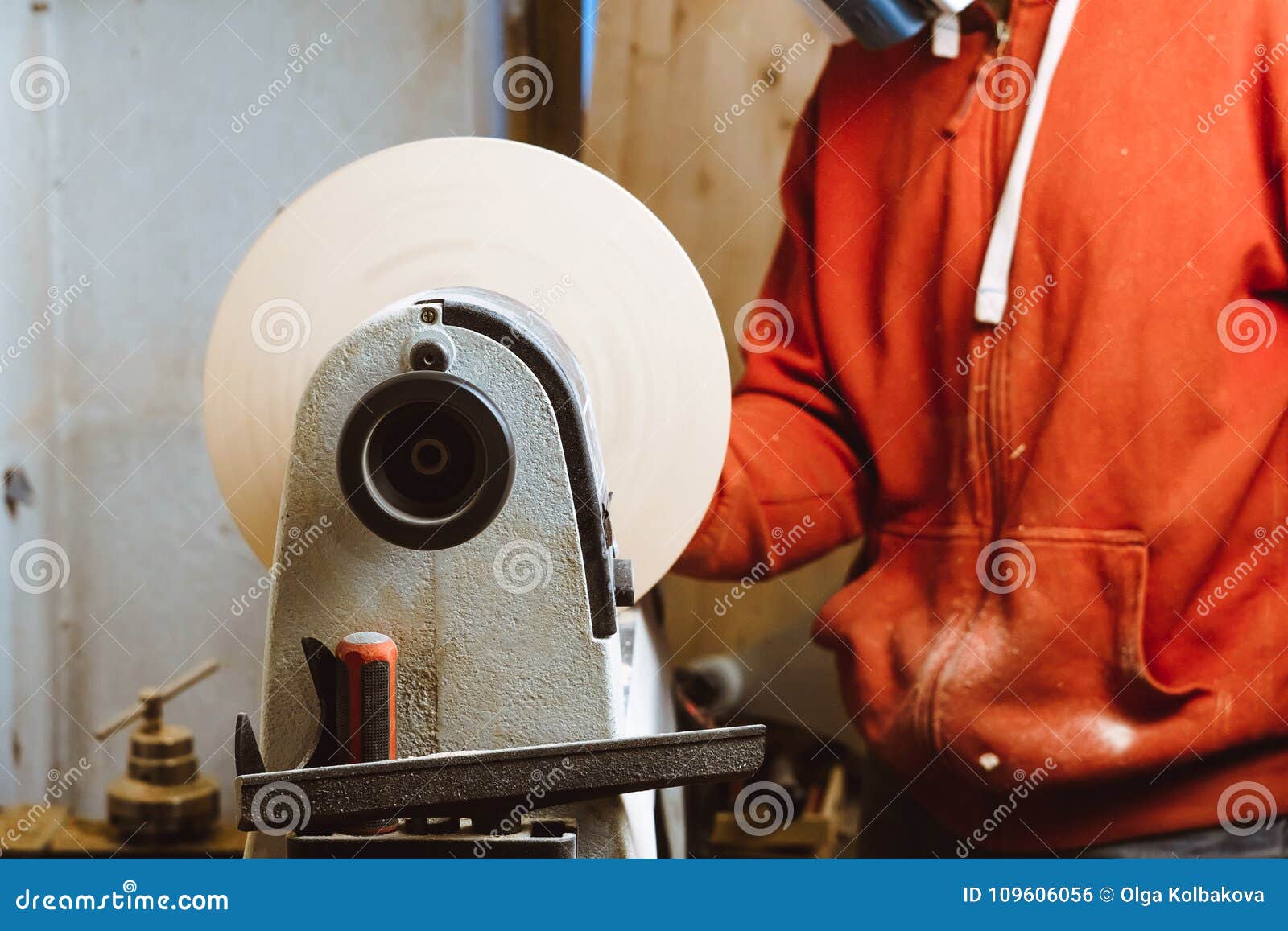 Lathe on a tree stock photo. Image of hobby, axis, lathe - 109606056
