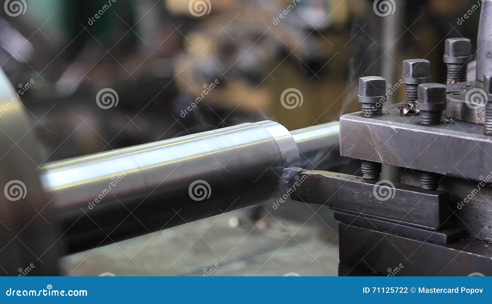 Lathe stock footage. Video of labor, industry, engineer - 71125722