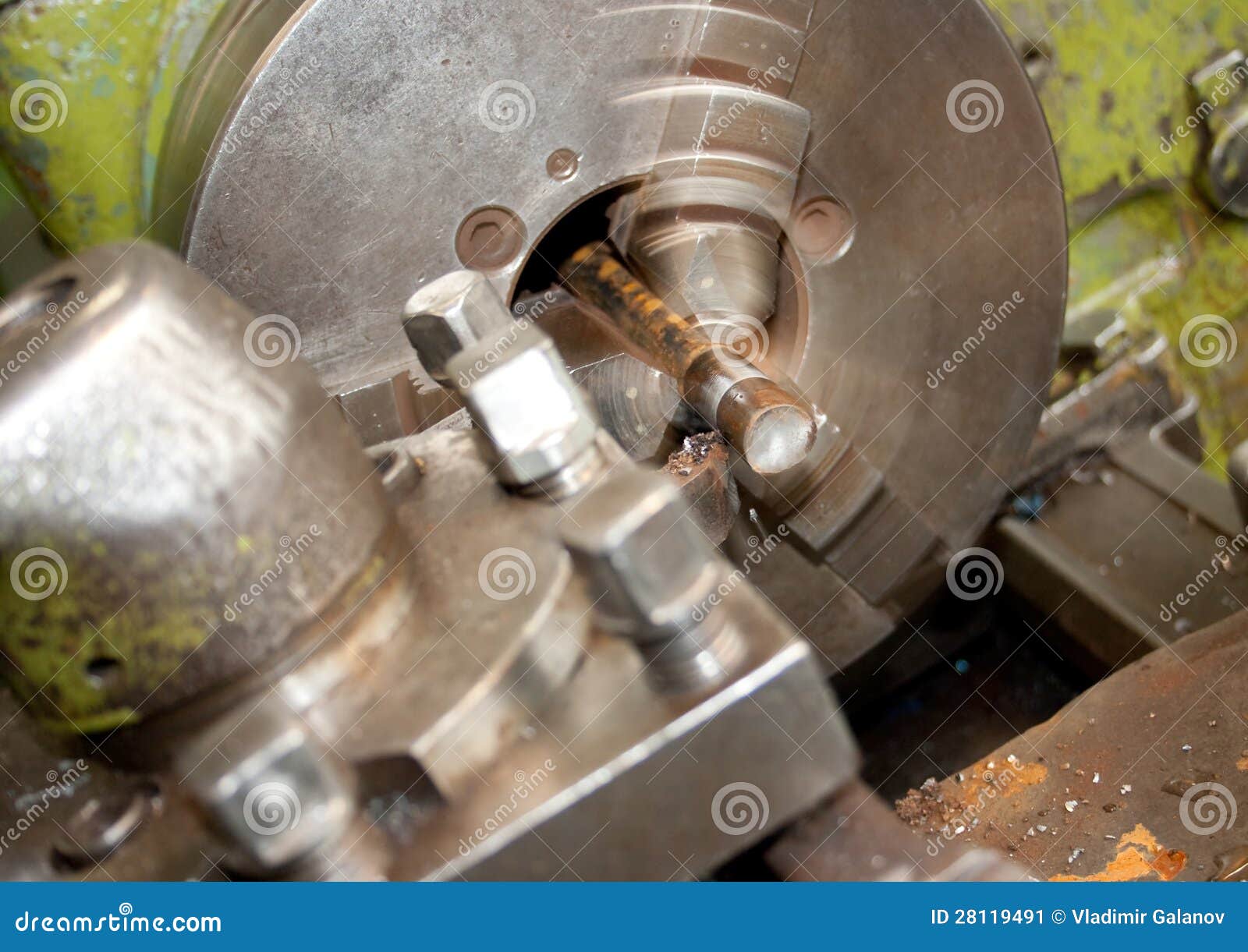 Lathe work stock image. Image of knife, bolt, smooth - 28119491