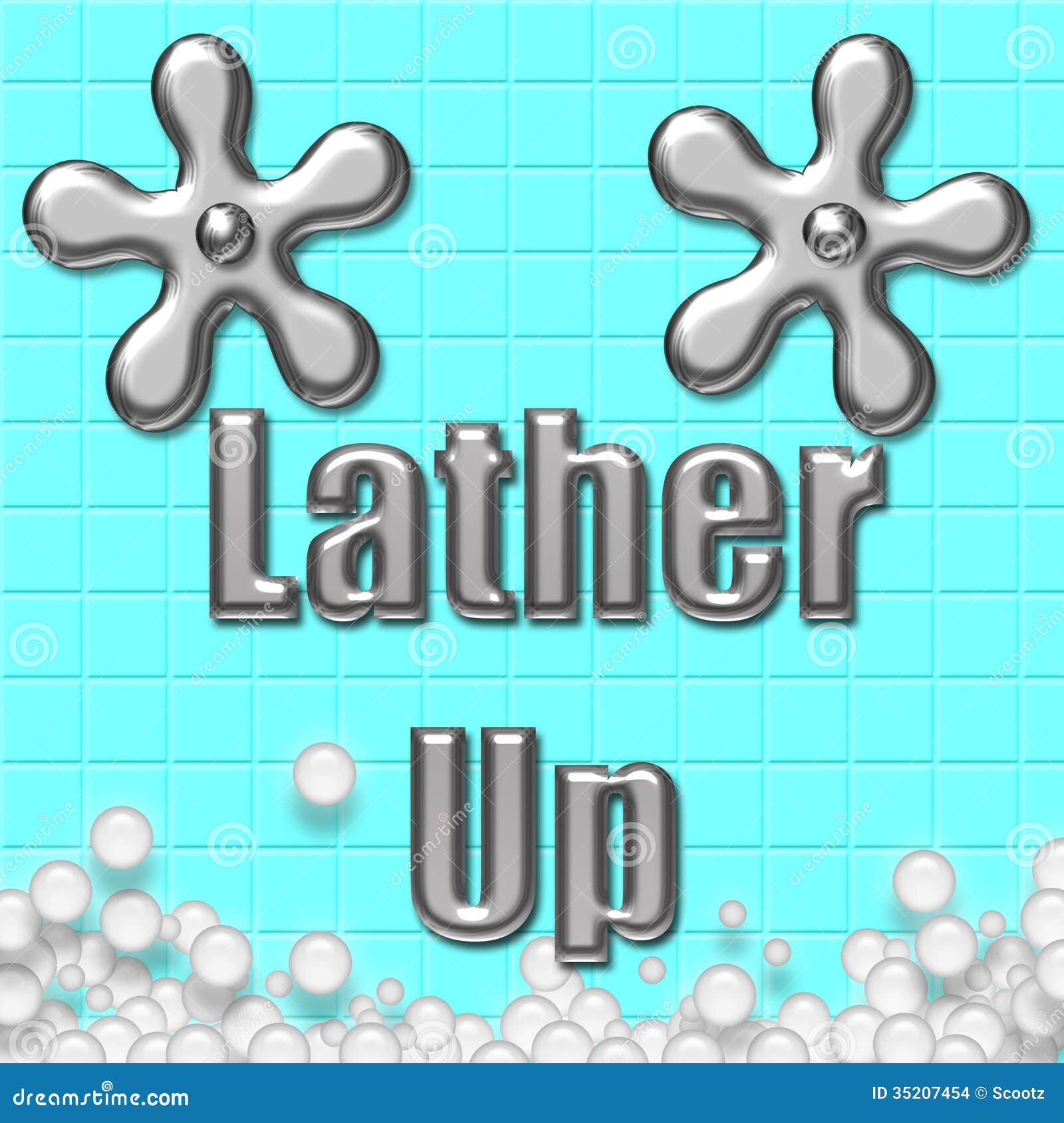 Lather up stock illustration. Illustration of chrome - 35207454