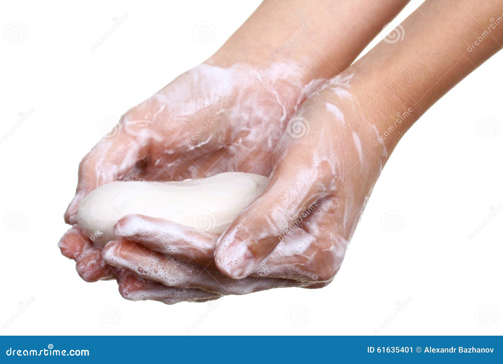 Lathered hands stock image. Image of body, hand, cosmetic - 61635401