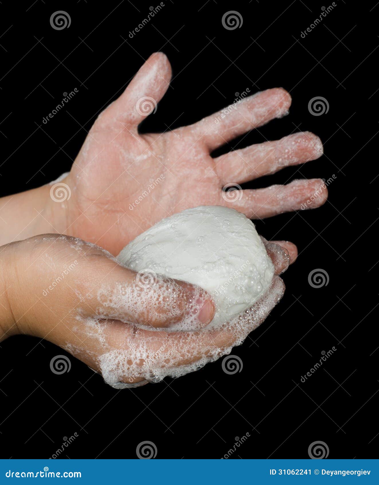 Lathered hands and soap stock image. Image of foamy, hands - 31062241