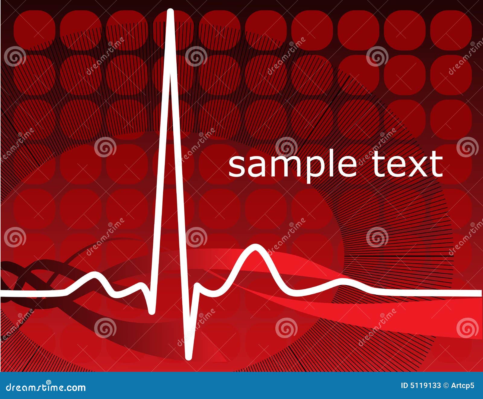 Latido del corazón, ekg ilustración del vector. Ilustración de ...