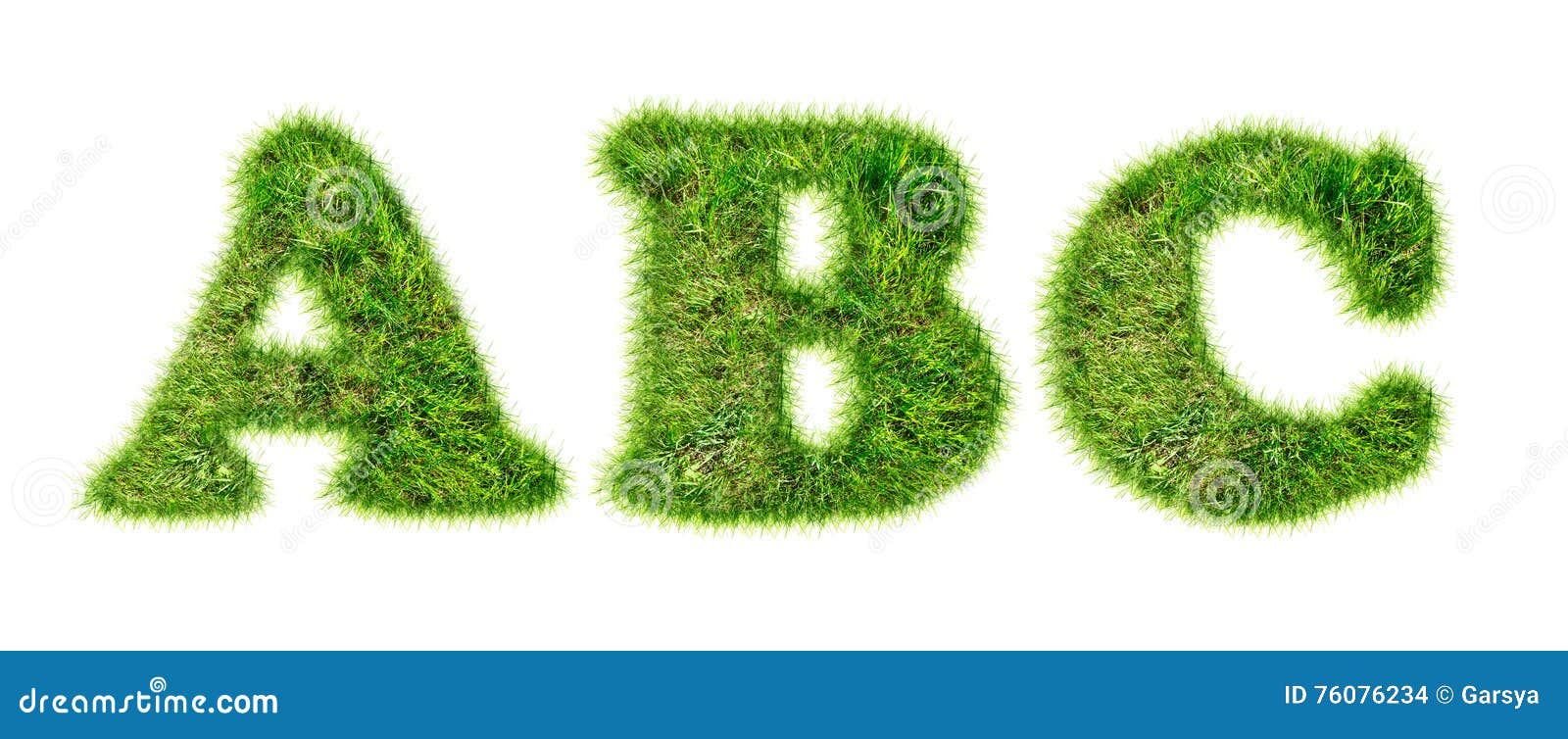 Latin Alphabet Letters Made Of Grass Stock Photography | CartoonDealer ...