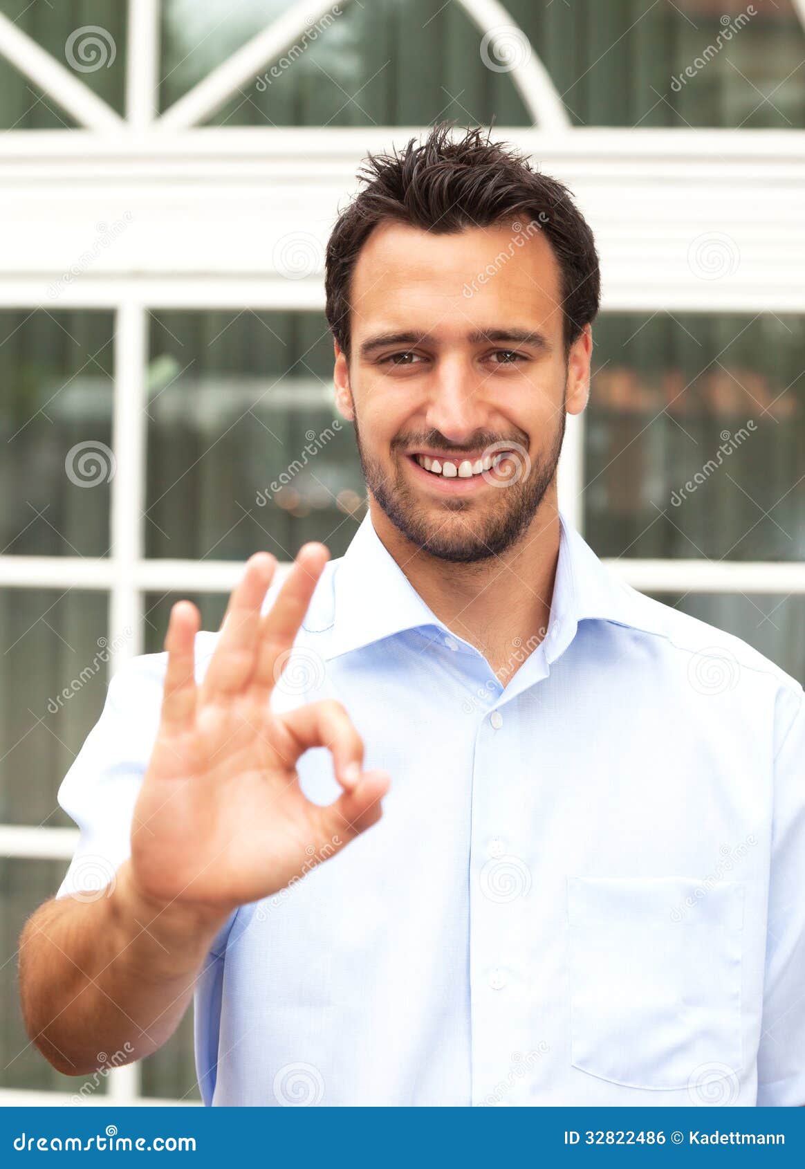 Latin Business Man Makes Compliment Stock Photo - Image of person ...