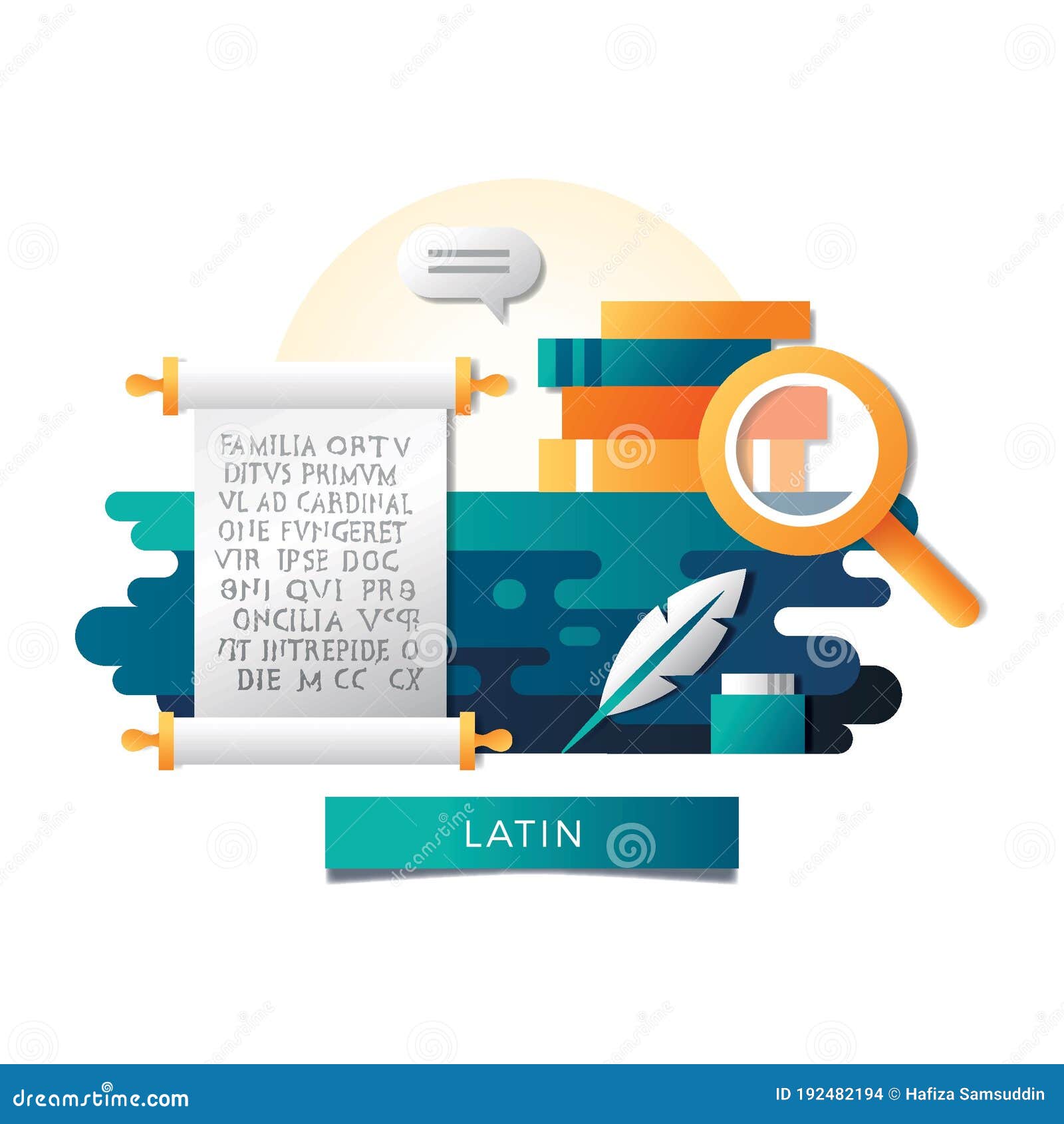 Latin Concept. Vector Illustration Decorative Design Stock Vector ...