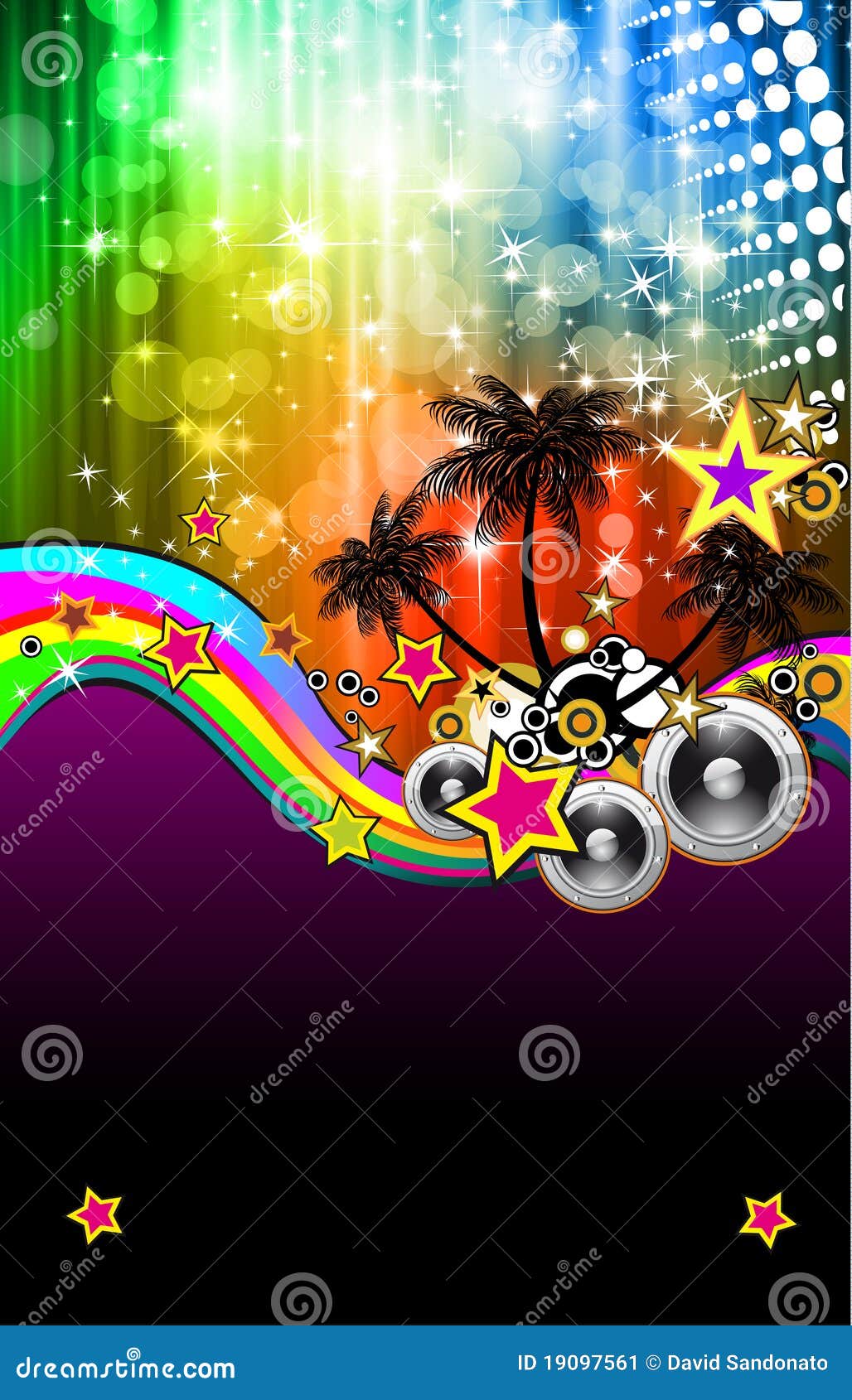 Latin Disco Event Flyer for Posters Stock Vector - Illustration of ...