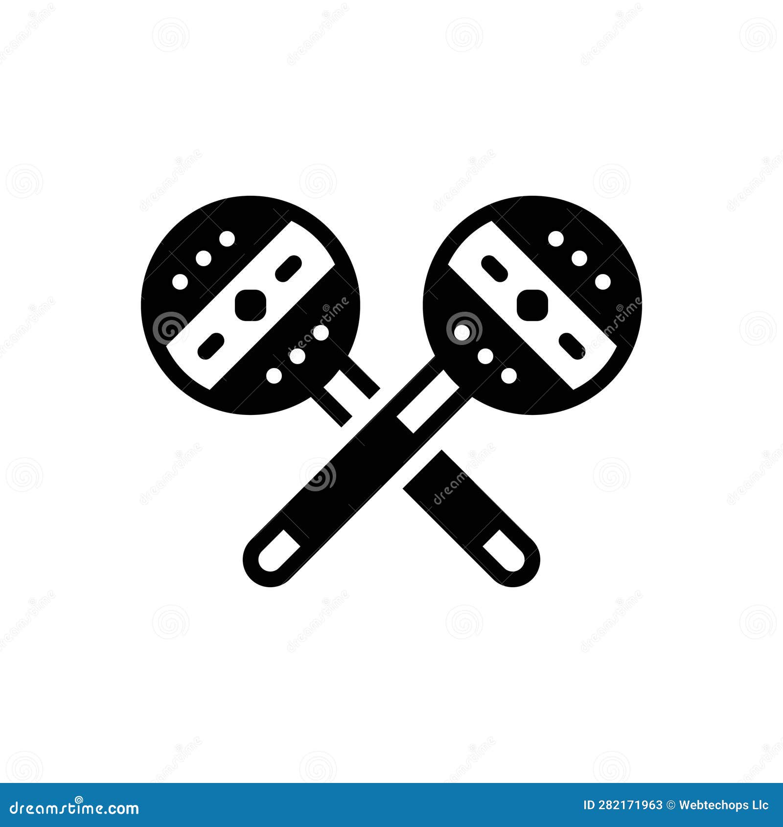 Black Solid Icon for Latin, Toy and Music Stock Illustration - Illustration of instrument, icon ...