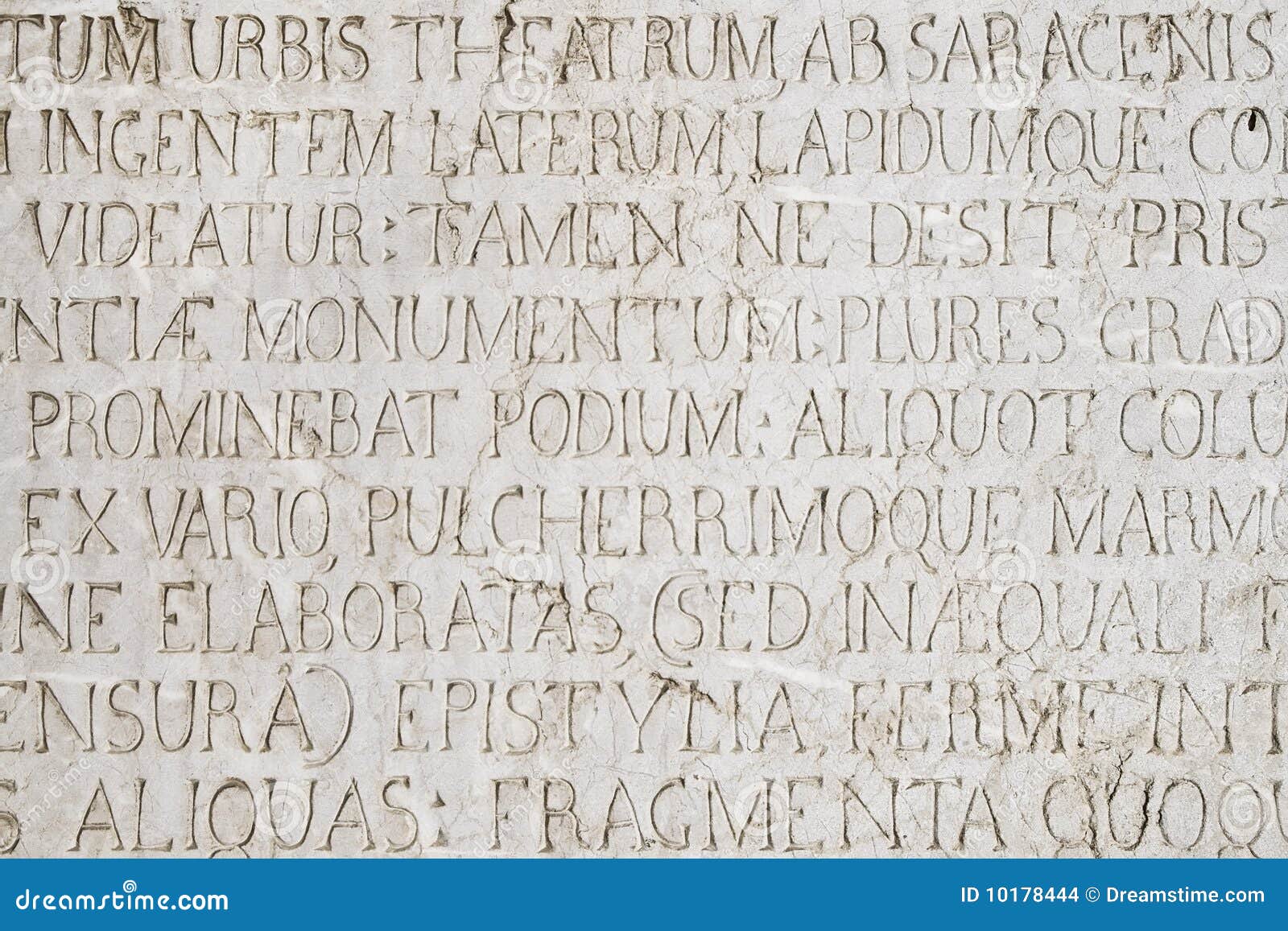 Latin inscription stock photo. Image of sicily, archeology - 10178444