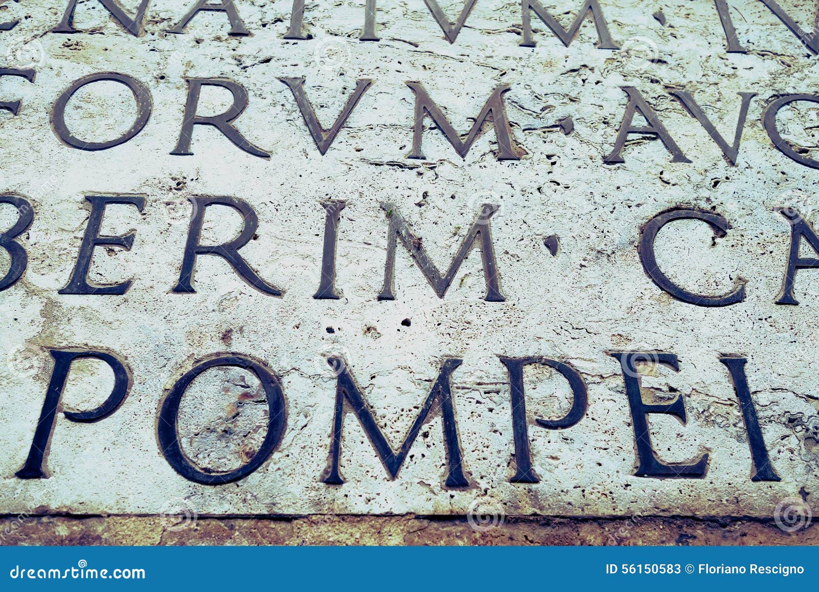 Latin Inscription on Wall, Italy Stock Image - Image of history, detail ...