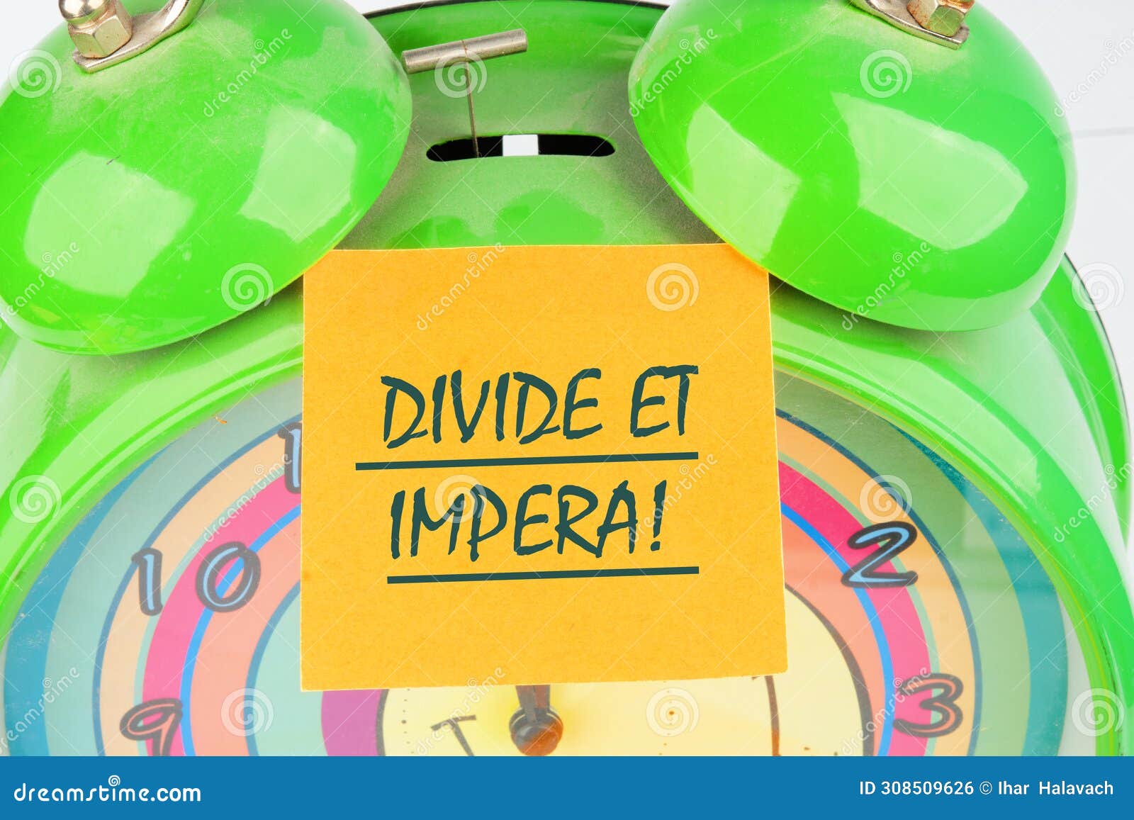Latin Quote Divide Et Impera Meaning Divide and Conquer. Stock Photo ...