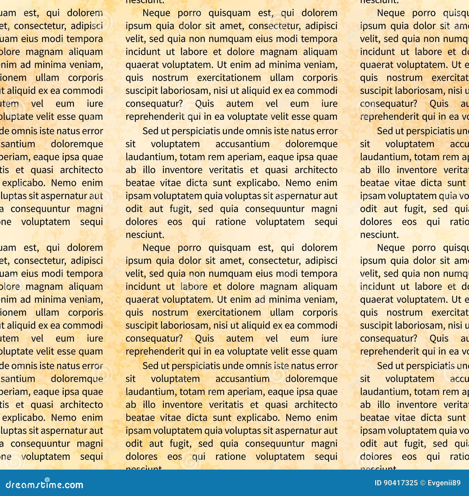 Latin Text on Old Textured Paper, Seamless Pattern Stock Vector ...