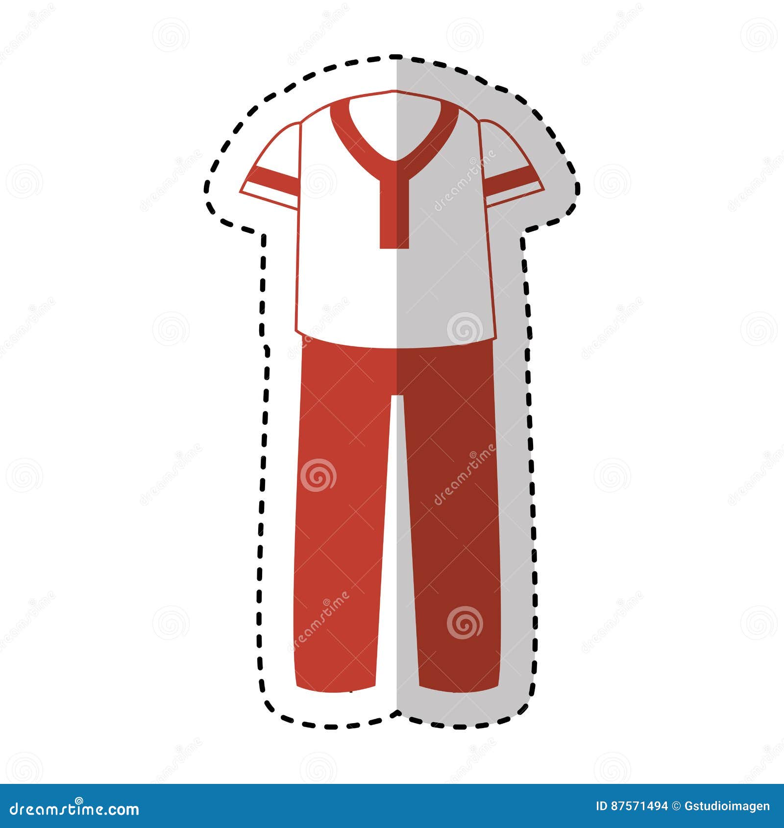 Latin typical costume male stock vector. Illustration of person - 87571494