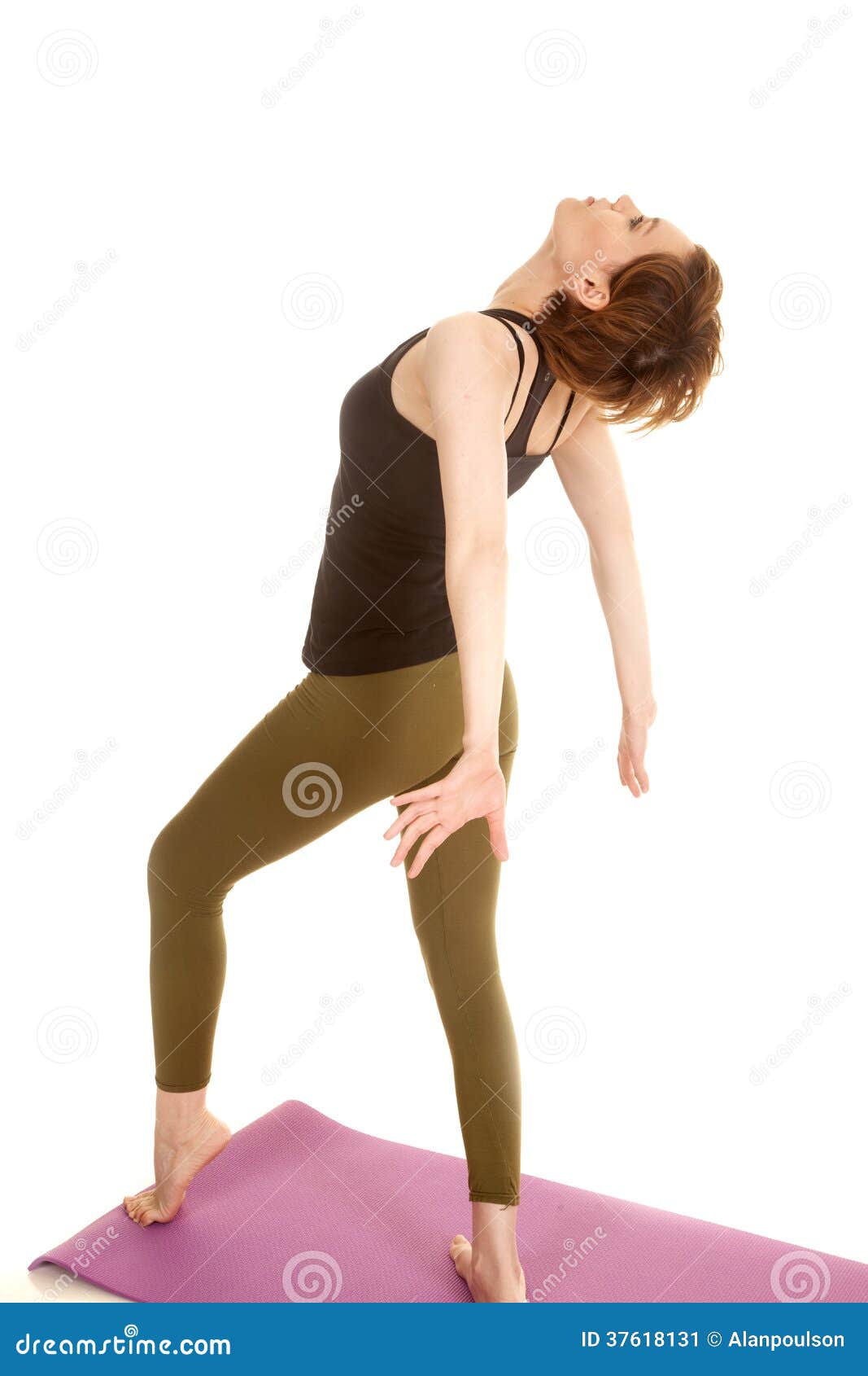 Latin Woman Dance Head Tipped Back Stock Image - Image of posing, power ...