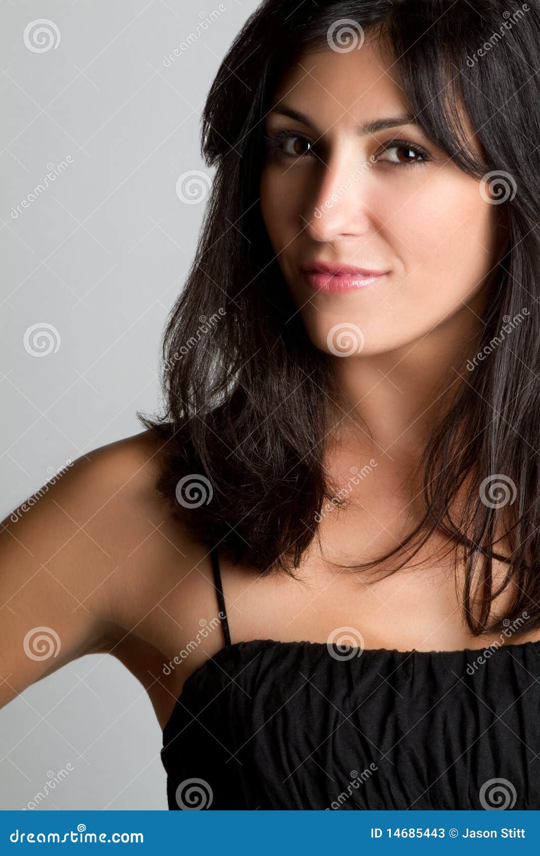 Latin Woman Portrait stock image. Image of latina, close - 14685443