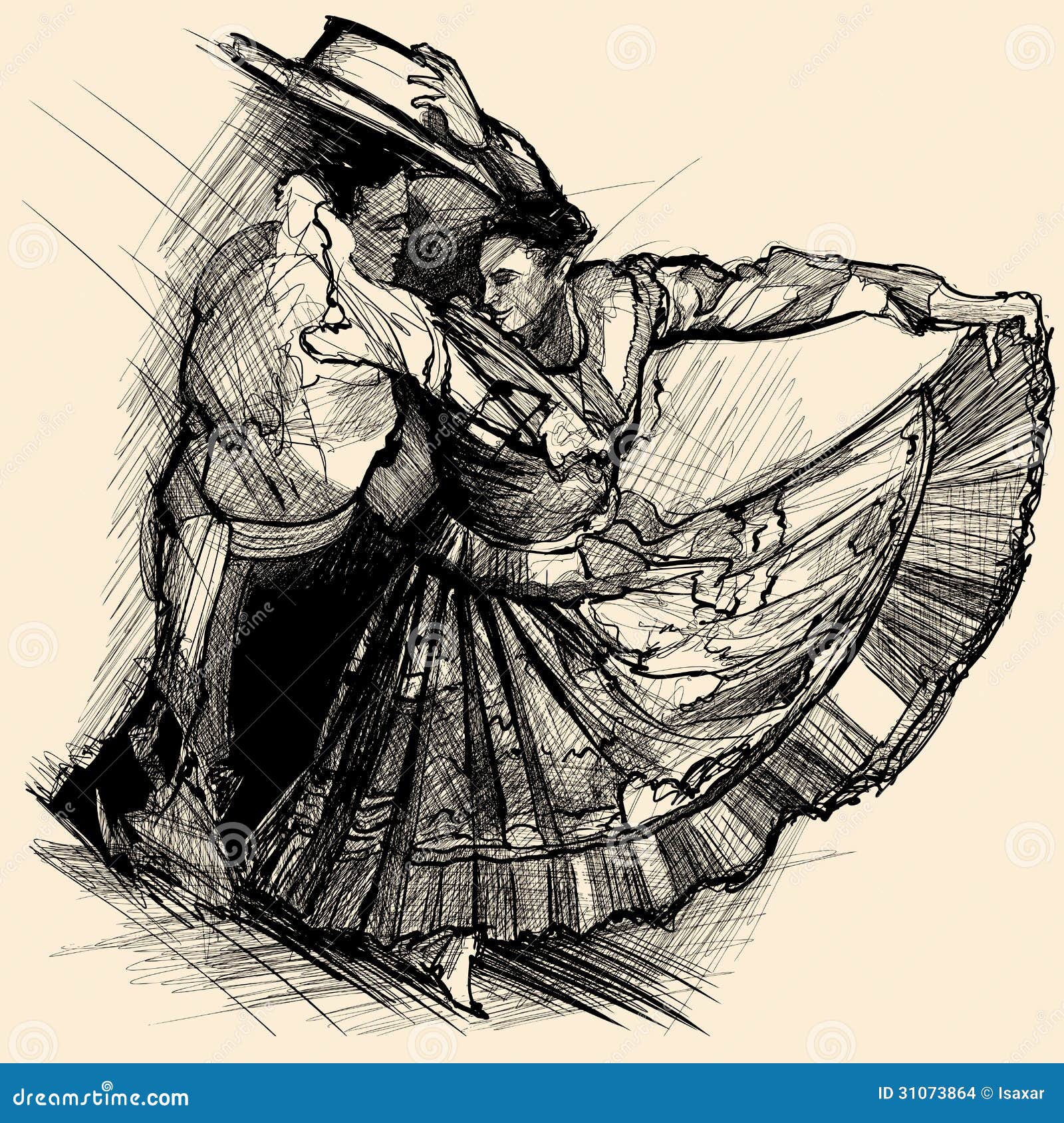 Latino Dance Vector Illustration | CartoonDealer.com #31073864