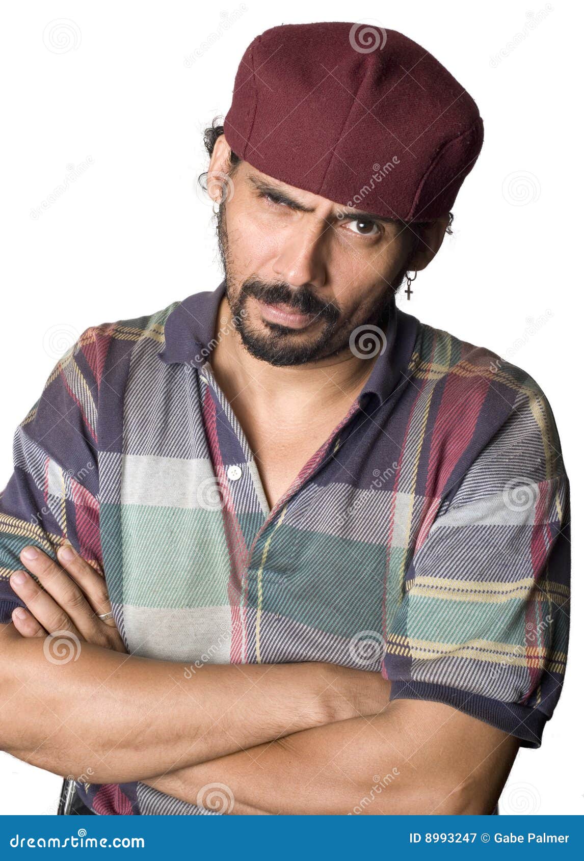 Latino man frowning stock image. Image of suspicious, face - 8993247
