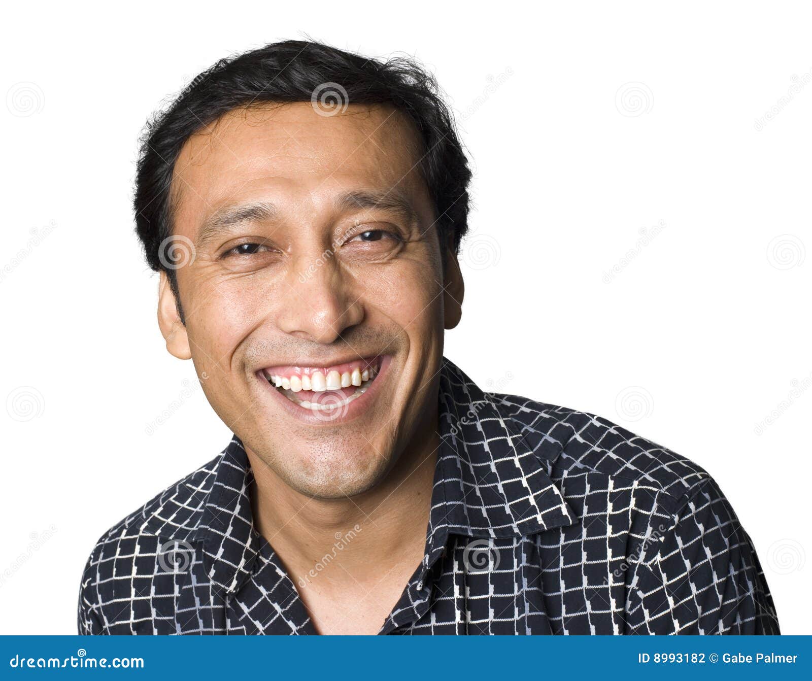Latino man smiling stock photo. Image of adult, shoulders - 8993182
