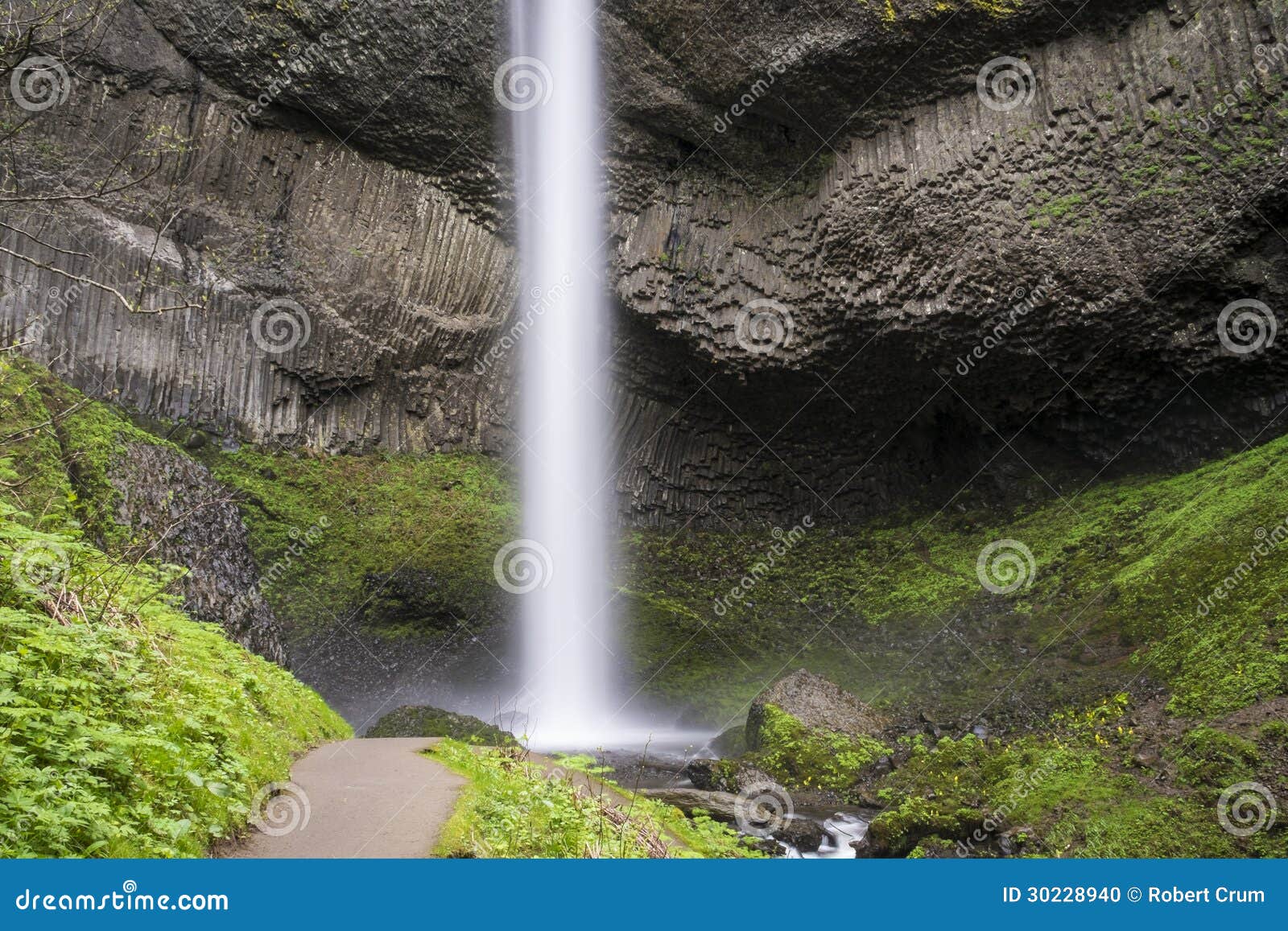 Spring waterfall stock photo. Image of cliff, creek, blur - 30228940