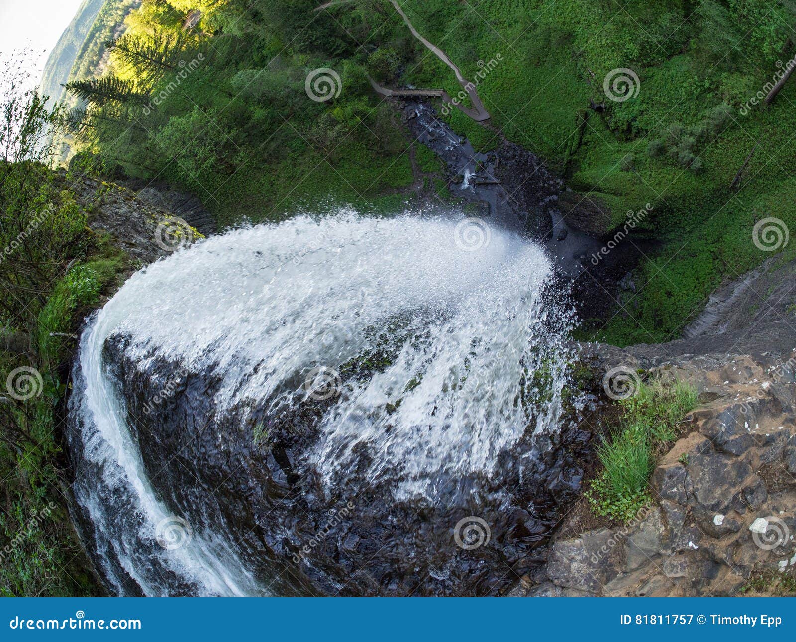 Latourell Falls Looking Down Stock Photos - Free & Royalty-Free Stock ...