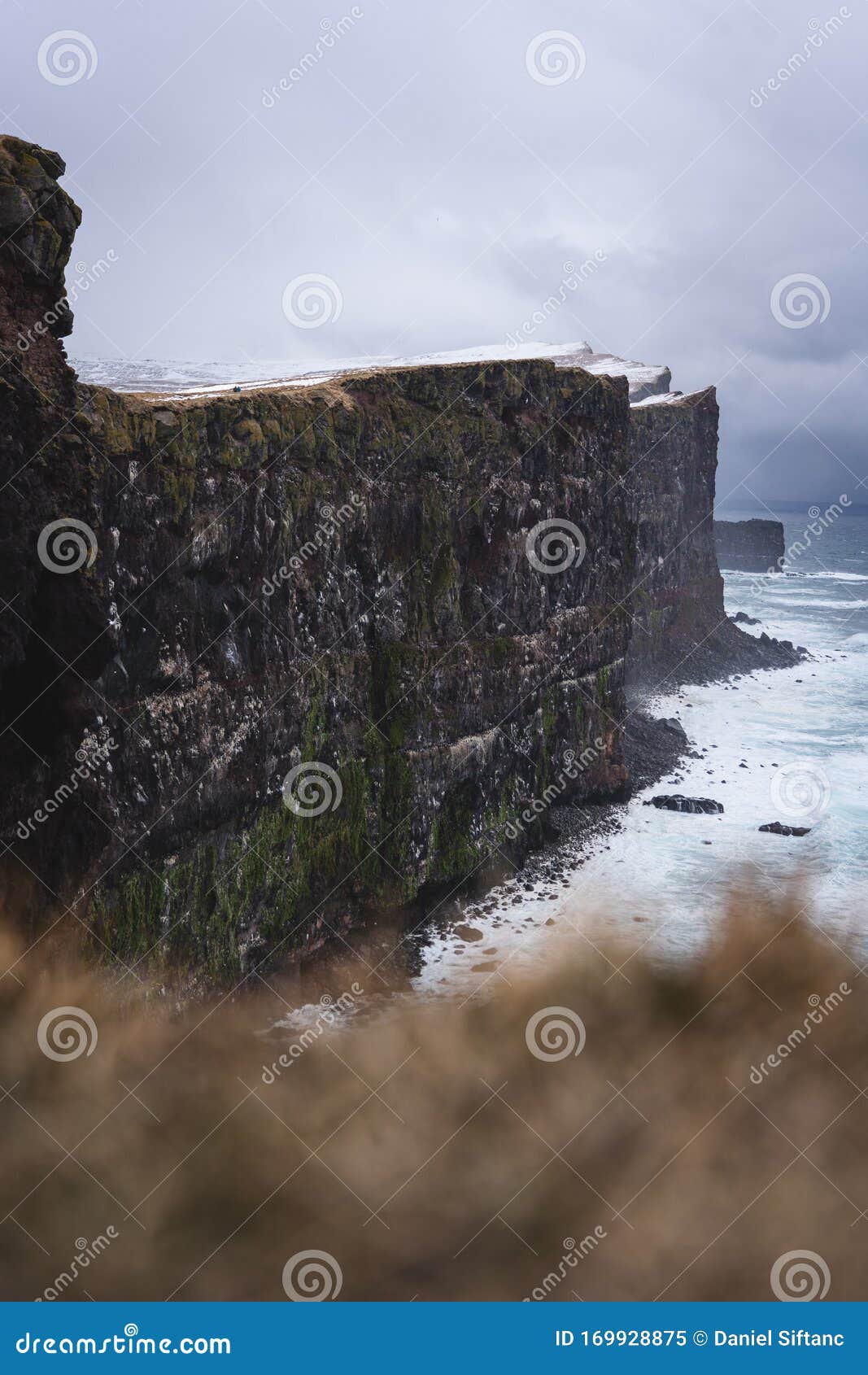 Latrabjarg Cliffs in North Iceland Stock Image - Image of peaceful ...