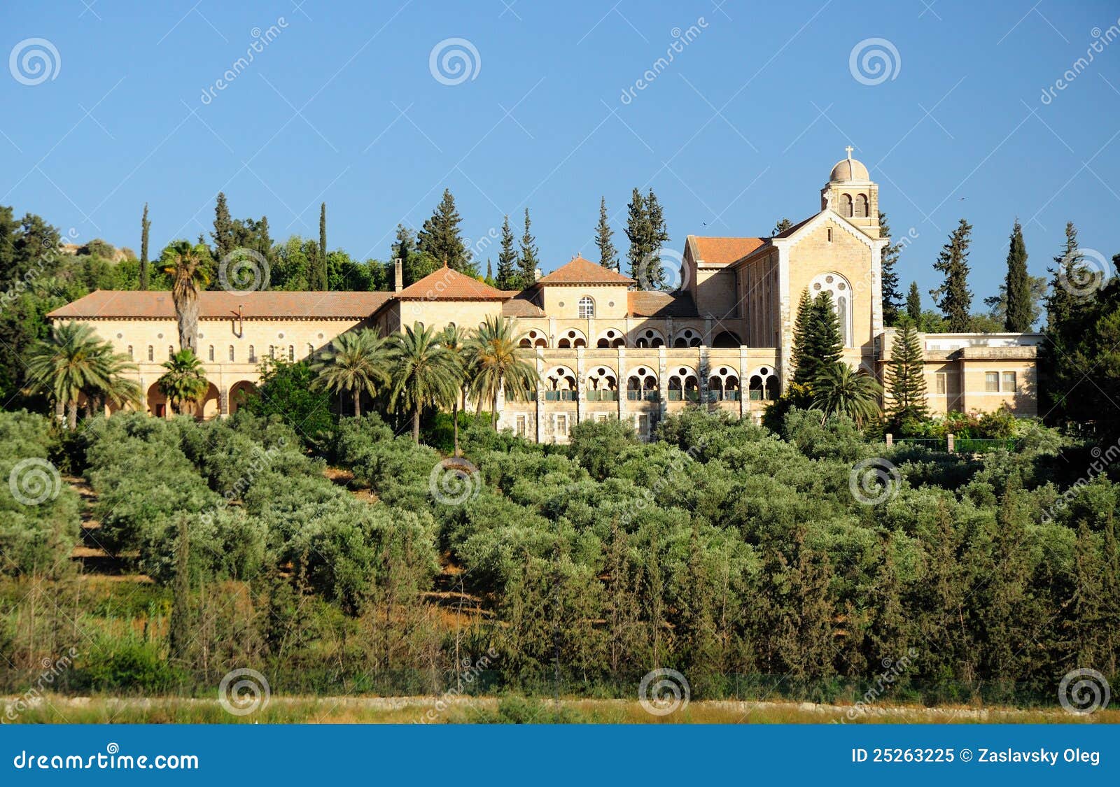Latrun monastery. stock image. Image of abbey, holy, forest - 25263225