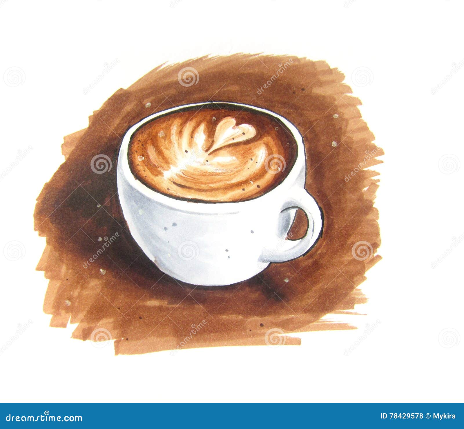 Latte Stock Illustrations – 147,028 Latte Stock Illustrations, Vectors ...