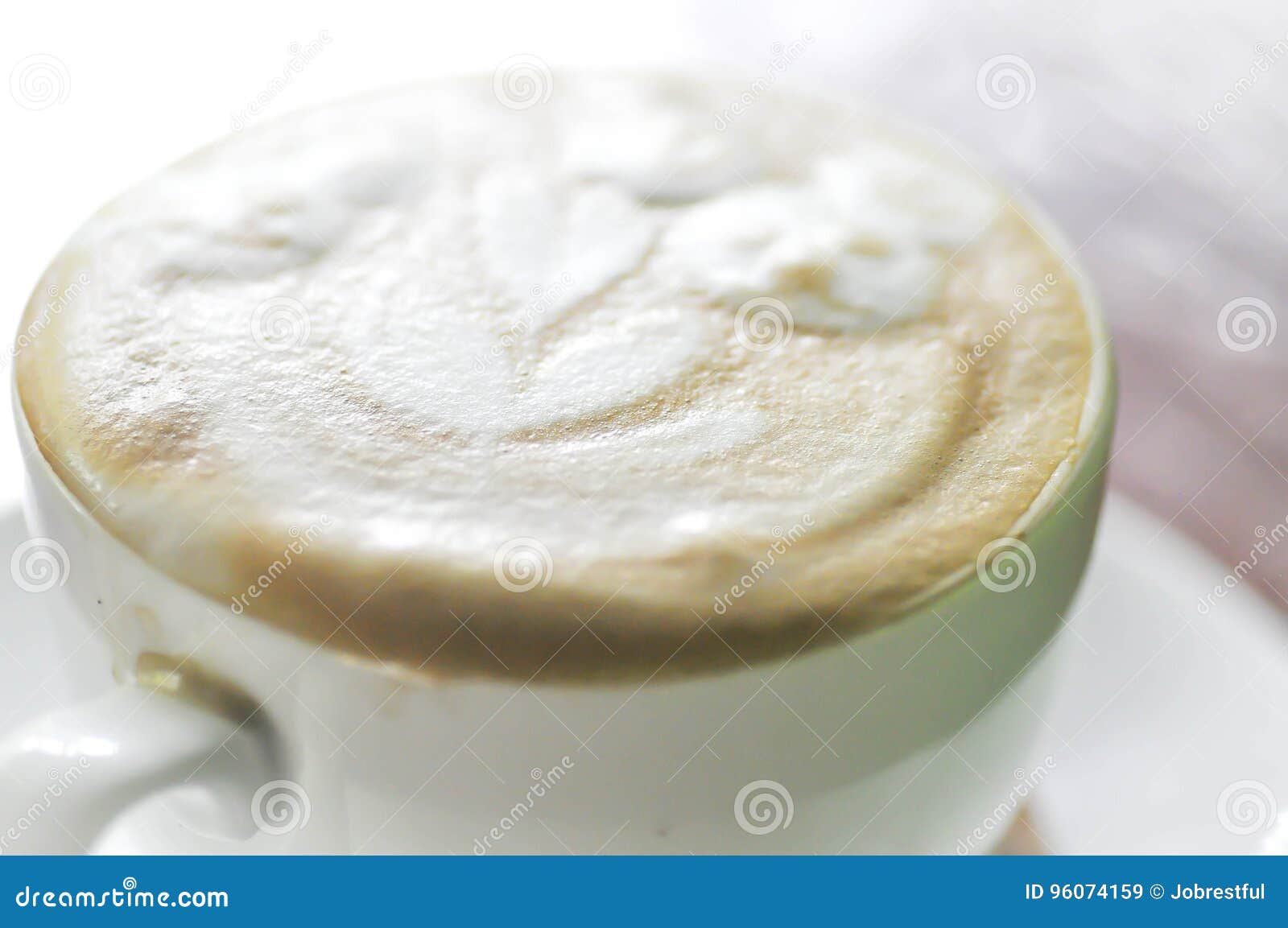 Latte Caldo O Cappuccino Caldo Immagine Stock - Immagine di caffeina ...