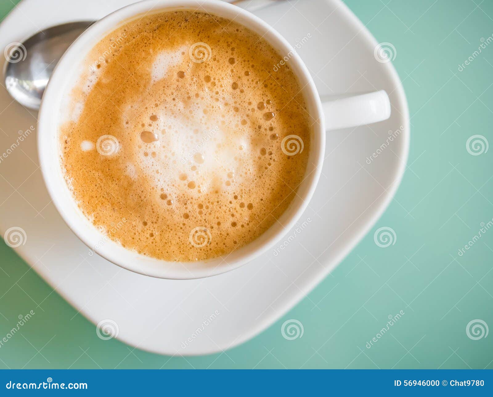 Latte coffee stock photo. Image of bubbles, view, coffee - 56946000