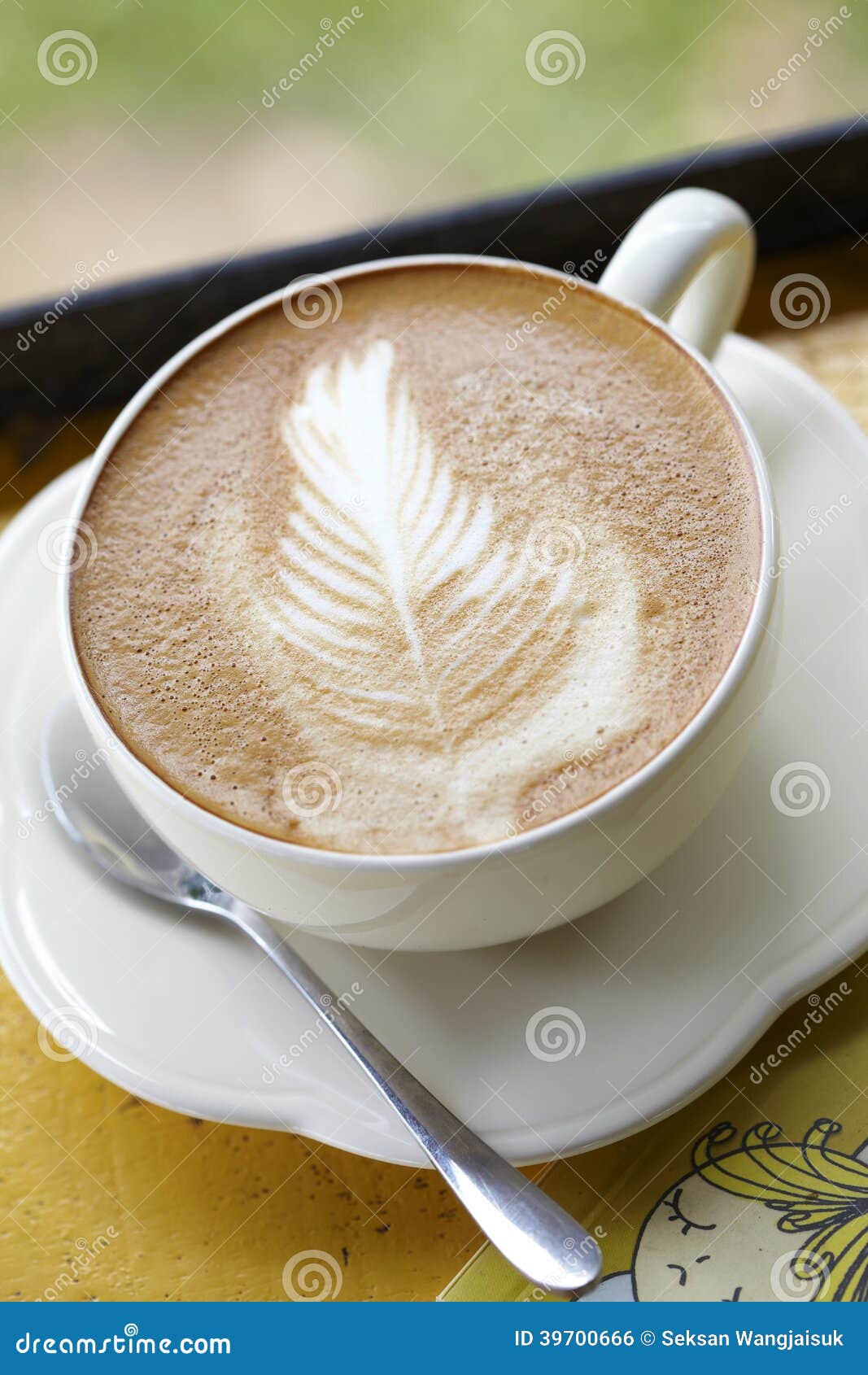 Latte in natural light stock photo. Image of latte, cafe - 39700666